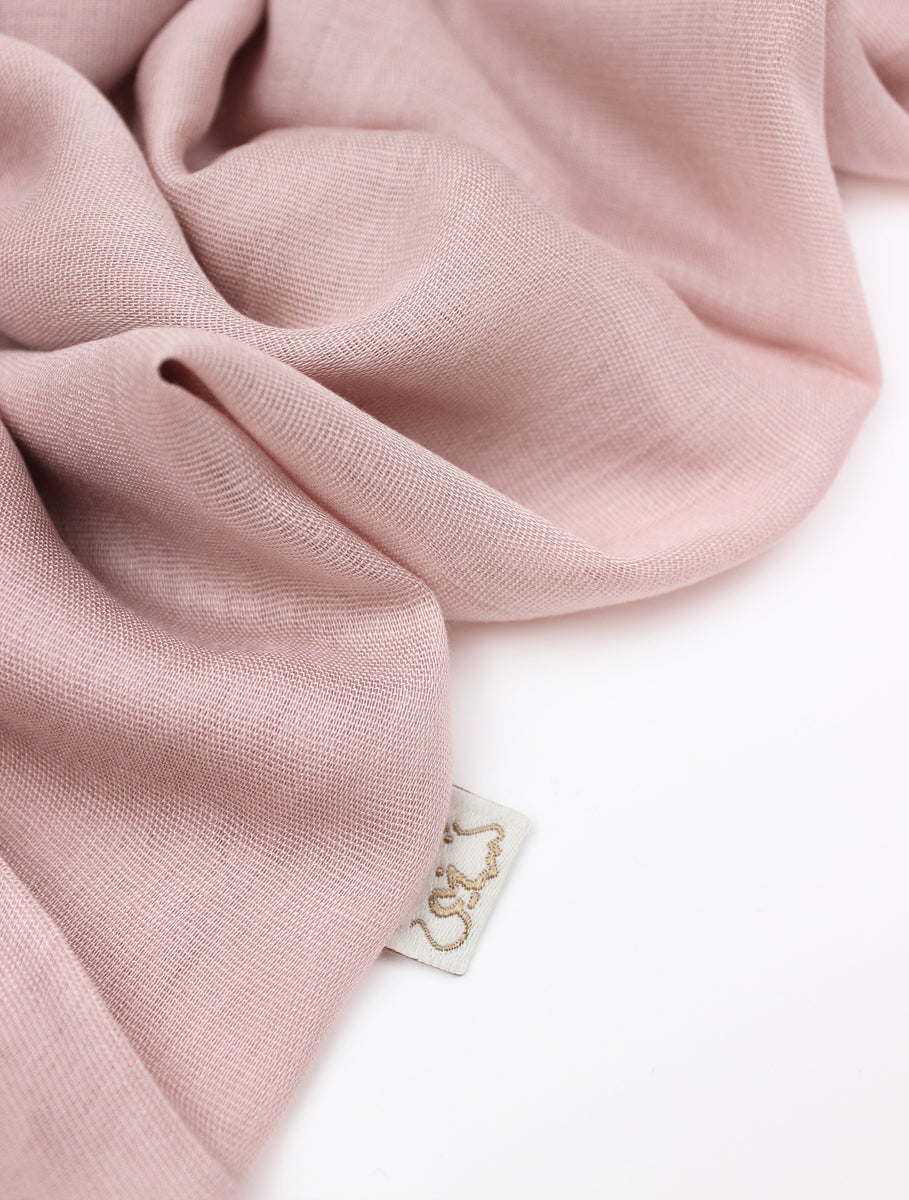Soft Pink Cotton Modal Scarf – Tasneem Hijab House