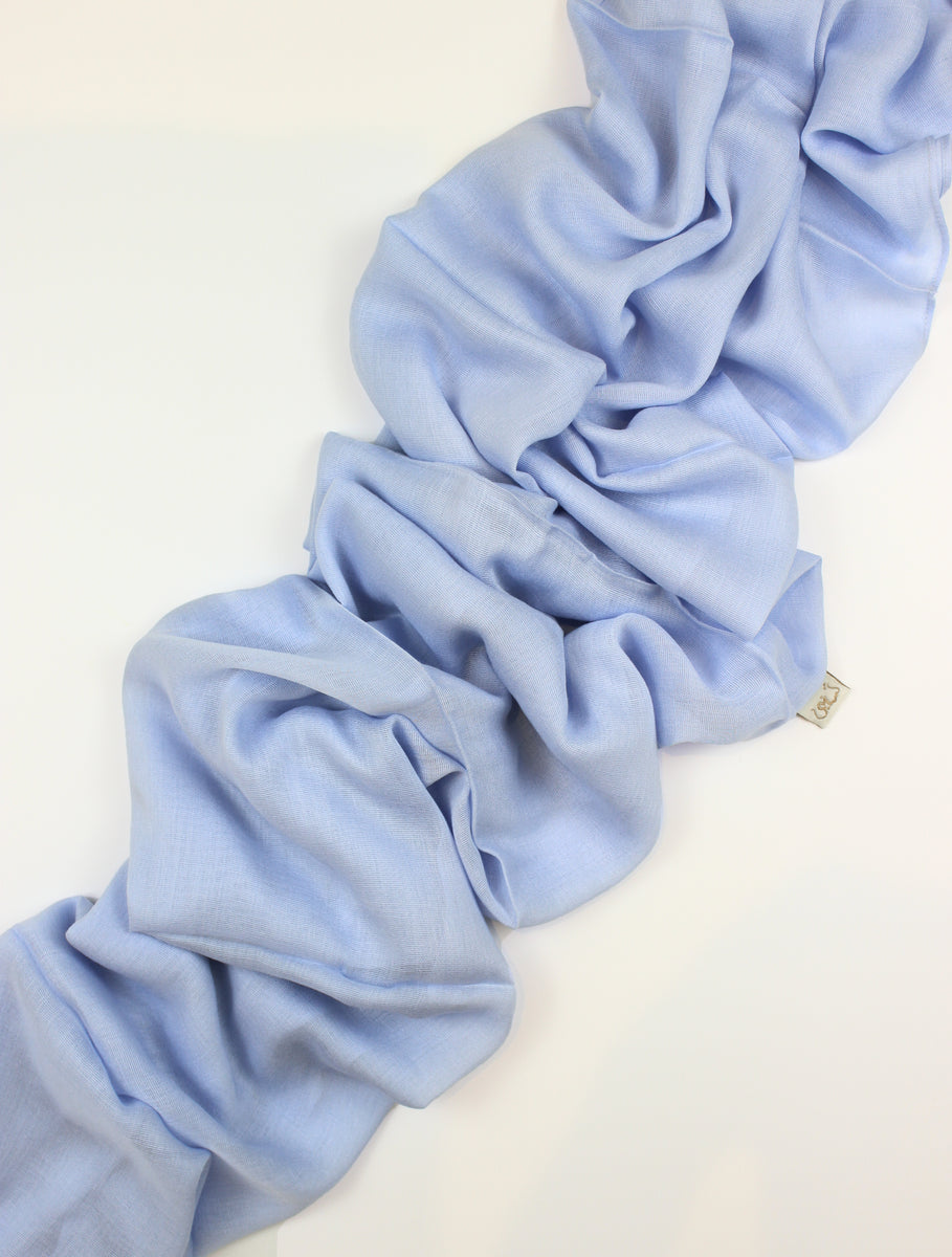 Light Blue Cotton Modal Scarf – Tasneem Hijab House