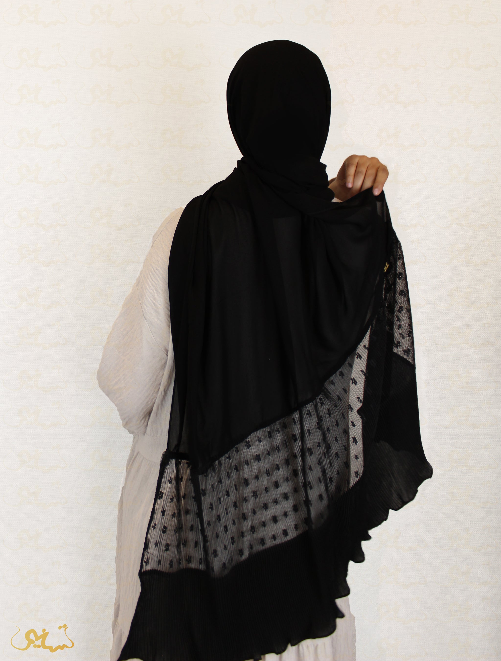 Pleated Lace Border – Tasneem Hijab House